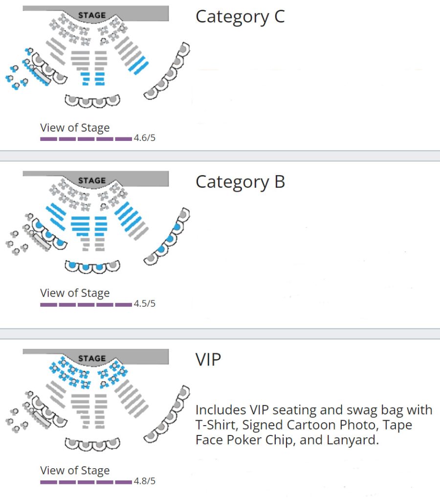 Tape Face Las Vegas Seating Chart | Find The Best Seats
