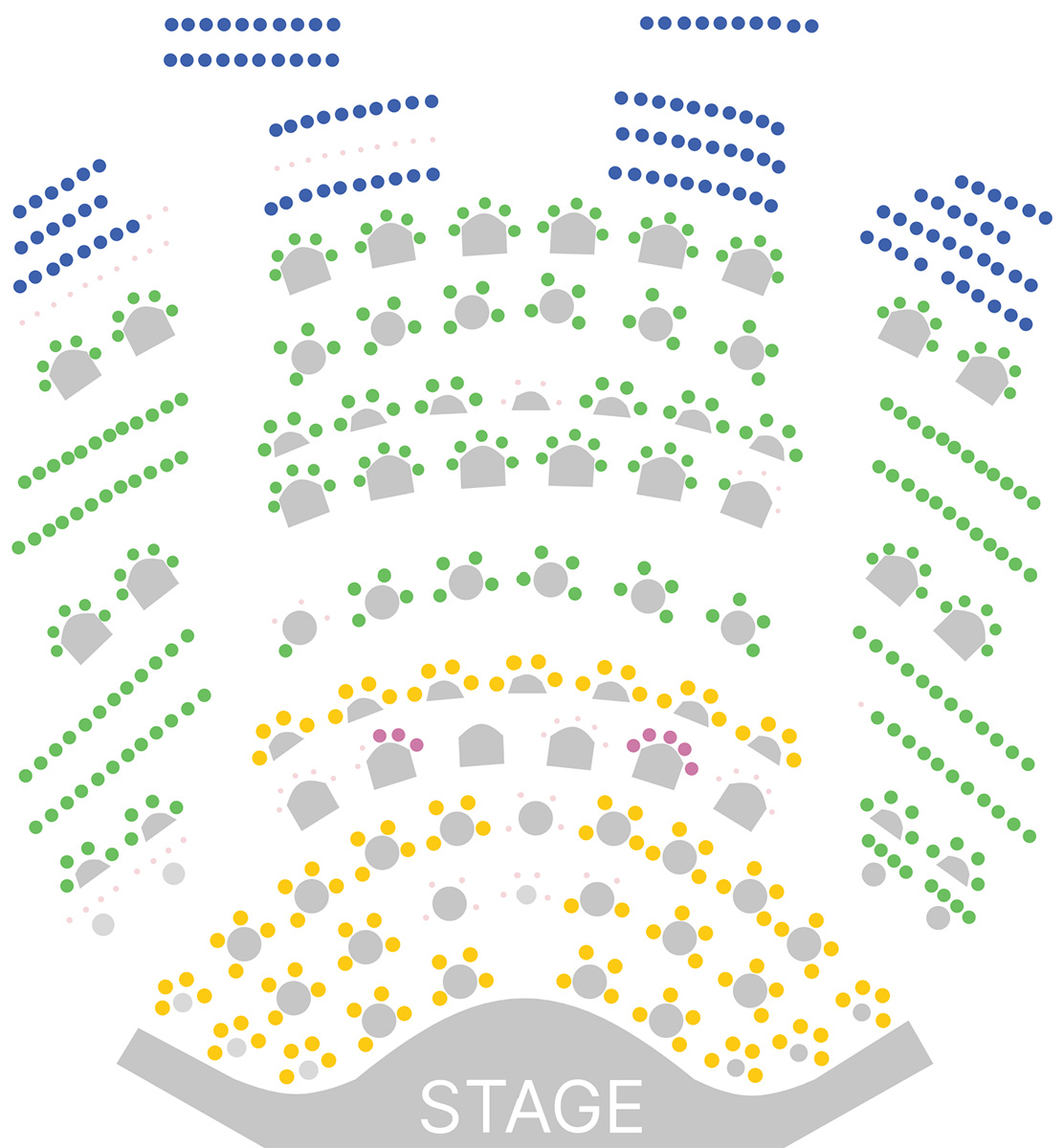 The Strat Theater Seating Chart With Seat Numbers